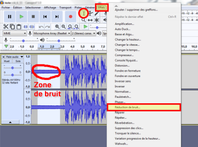 Prise en main du logiciel Audacity